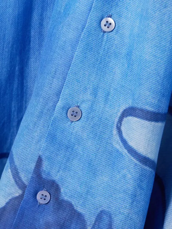 DONDE ESTEBAN Es Vedra Printed Silk Shirt