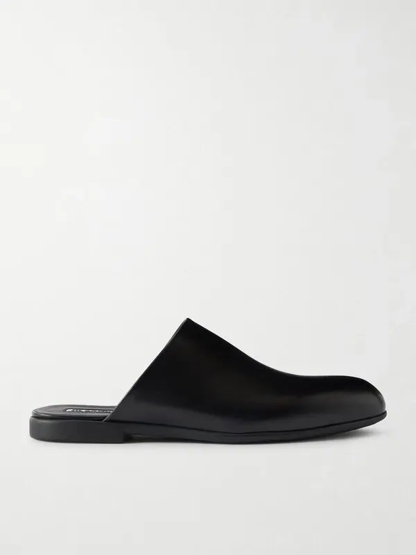 JIL SANDER Sabot Leather Mules