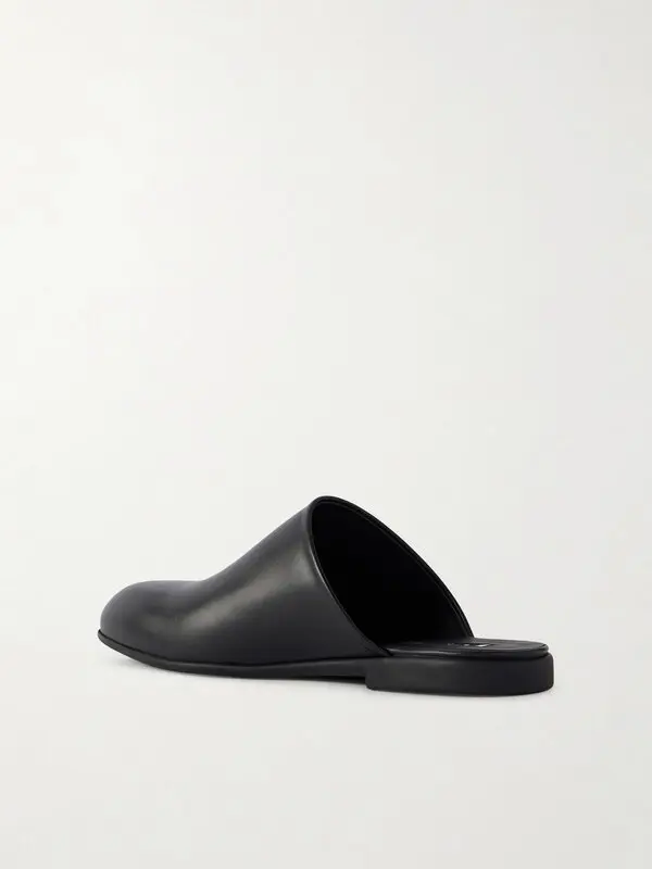 JIL SANDER Sabot Leather Mules