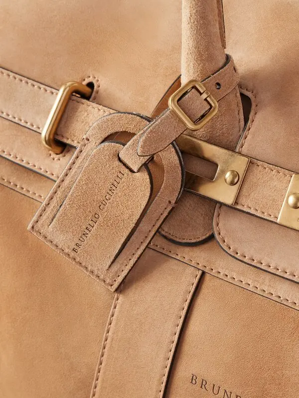 Brunello Cucinelli Suede Weekend Bag