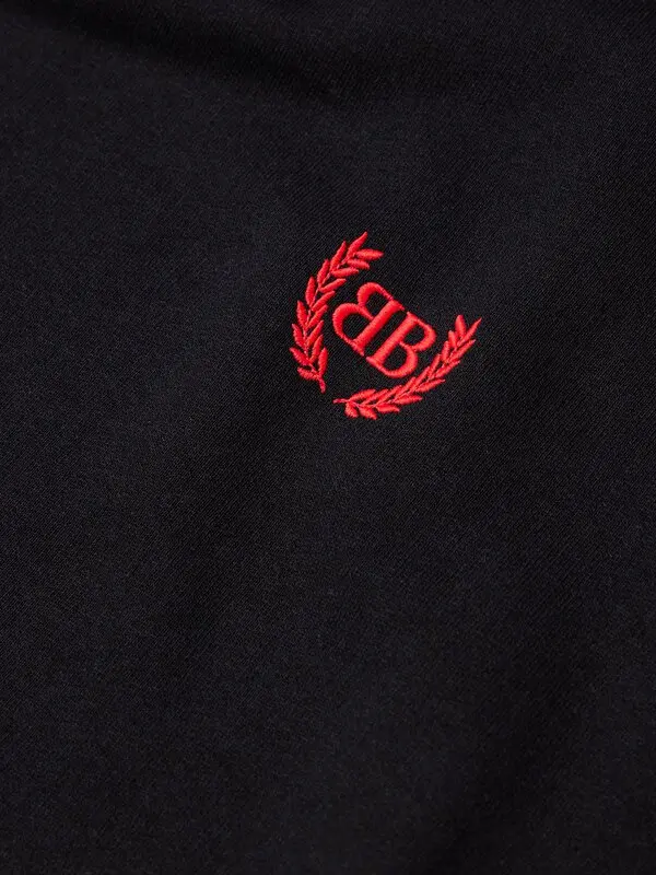 Balenciaga Oversized Logo-embroidered Cotton Polo Shirt