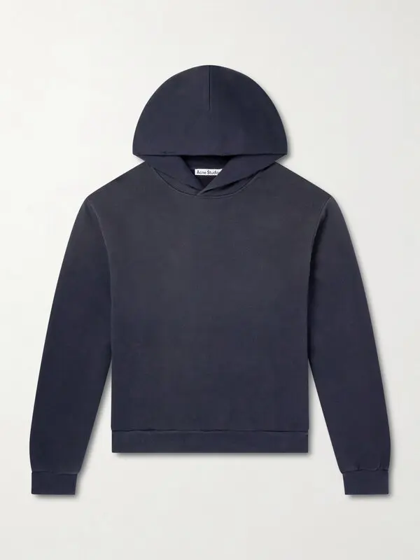 Acne Studios Franziska Garment-dyed Logo Hoodie - Black