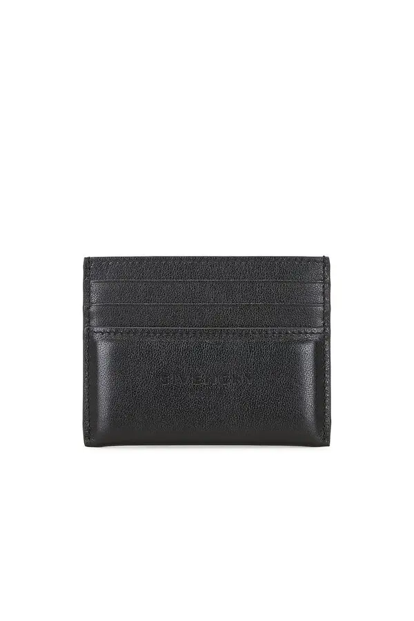 Givenchy Antigona Stamped Padded 2x3cc Card Holder - Black