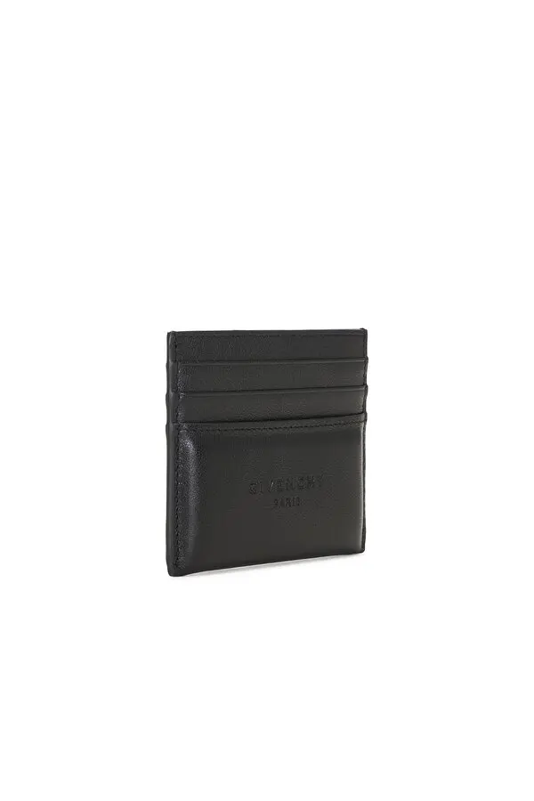 Givenchy Antigona Stamped Padded 2x3cc Card Holder - Black