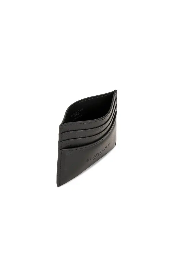 Givenchy Antigona Stamped Padded 2x3cc Card Holder - Black