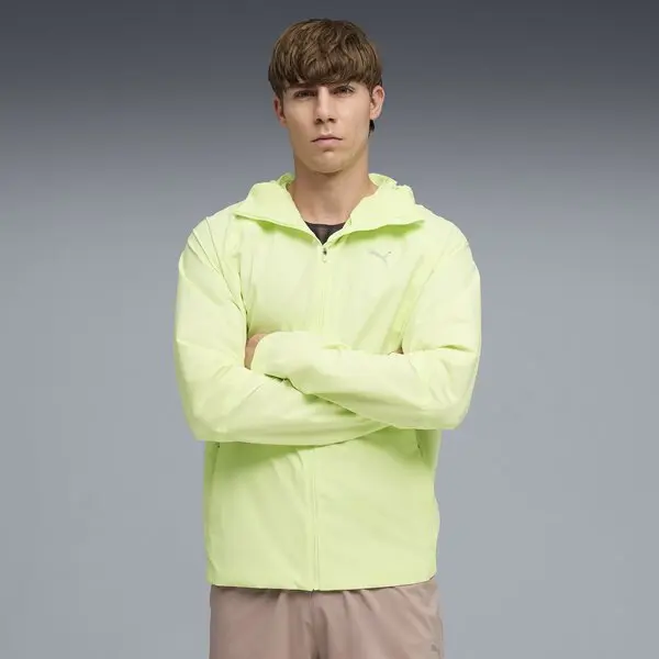 PUMA Run Raincell Moisture Wicking Running Jacket - Green