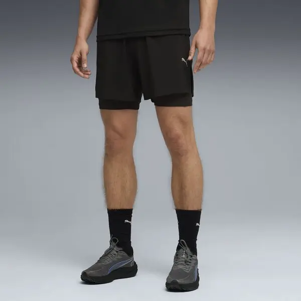 PUMA Dreamrun Drycell 5" 2-in-1 Running Shorts - Black