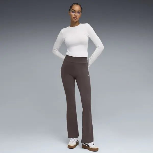 PUMA Essentials High-waist Flared Leggings - Brown