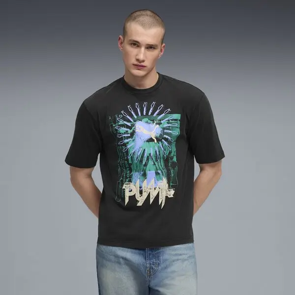 PUMA House Of Graphics Boxy T-shirt - Black