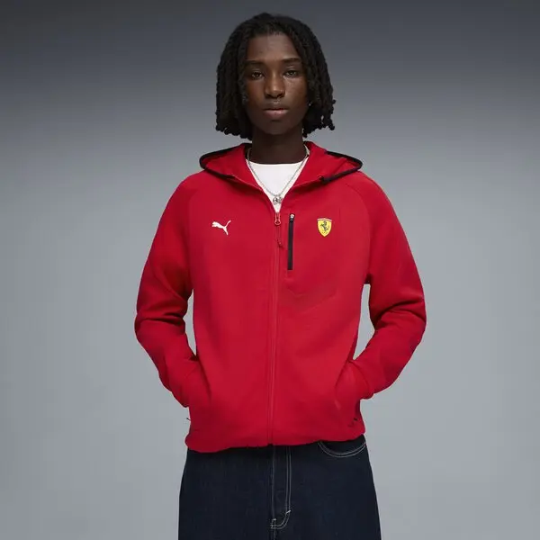 PUMA Scuderia Ferrari Hooded Jacket - Red