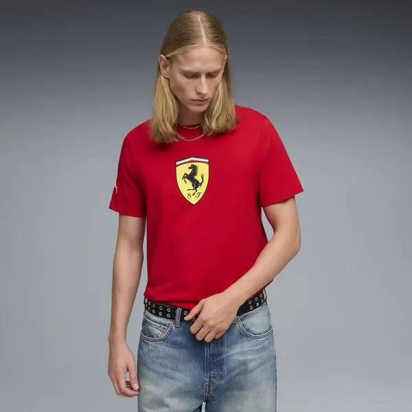 PUMA Scuderia Ferrari Colored Shield T-shirt - Red