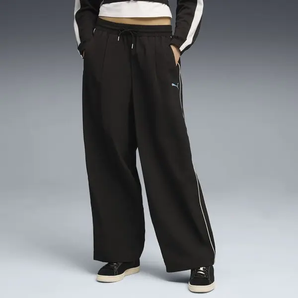 PUMA T7 Relaxed Track Pants - Black