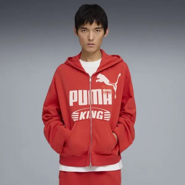 PUMA King Zip-up Hoodie - Red