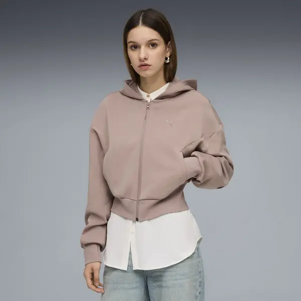 PUMA Tech Drycell Zip-up Hoodie - Beige