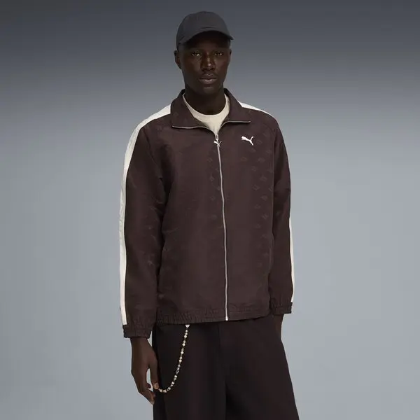 PUMA T7 Jacquard Track Jacket - Brown