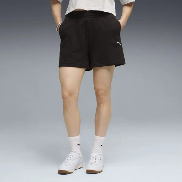 PUMA Wardrobe Essentials Relaxed 4" Shorts - Black