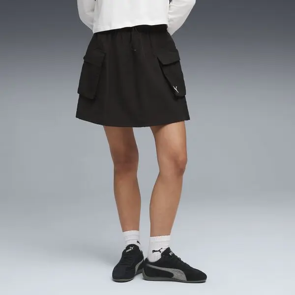 PUMA Wardrobe Essentials Cargo Skirt - Black