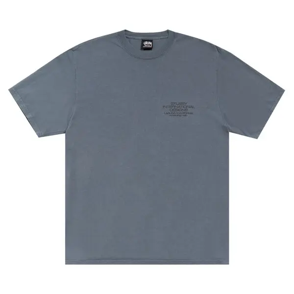 StÜssy International Design Pigment Dyed Tee - Blue