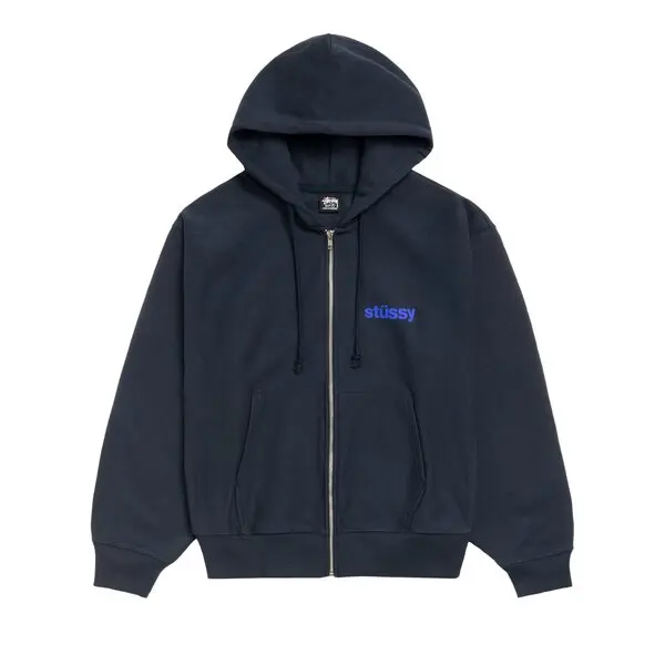 StÜssy Built Tough Zip Hoodie - Blue