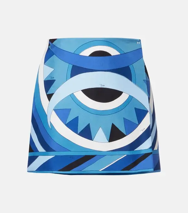 Emilio Pucci Vivara Silk Miniskirt