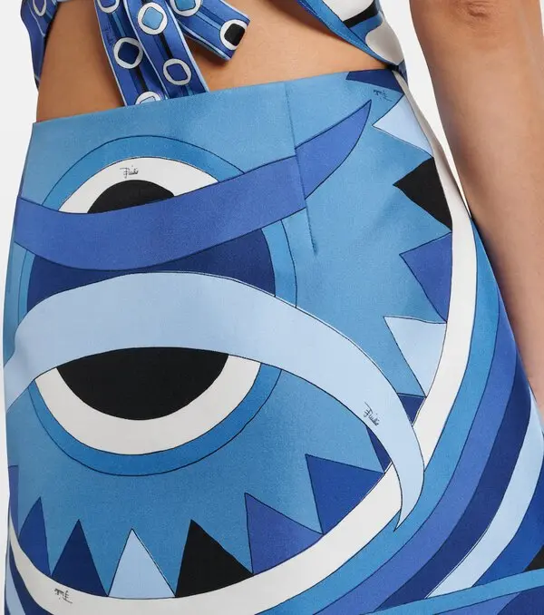 Emilio Pucci Vivara Silk Miniskirt
