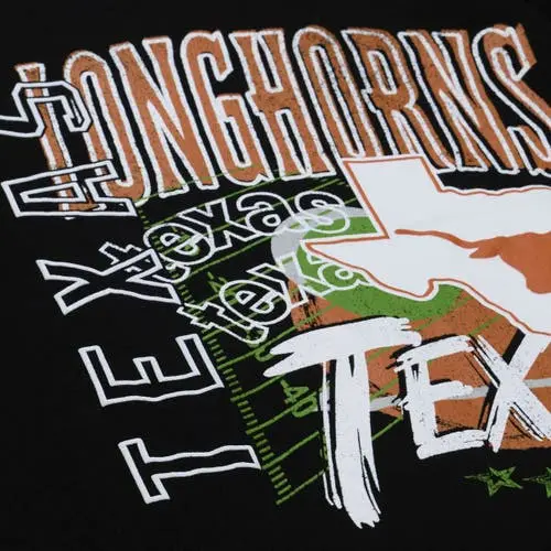 Mitchell & Ness Texas Longhorns Half Time Fleece Crewneck Sweatshirt - Black