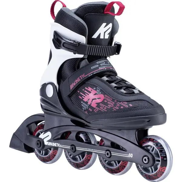 K2 Kinetic 80 Inline Skates - Black/berry