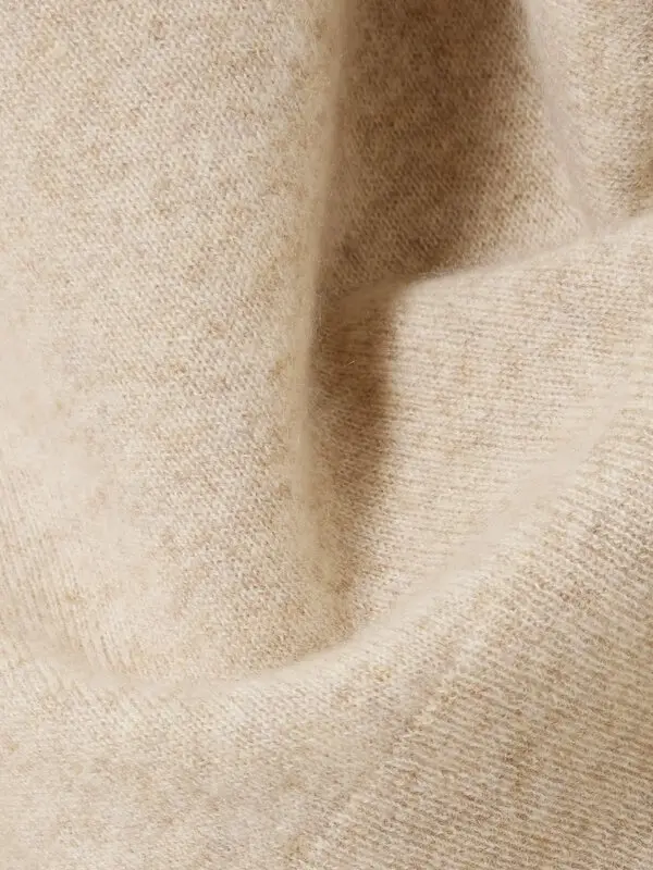 JOSEPH Oxna Mélange Cashmere Turtleneck Sweater - Neutrals
