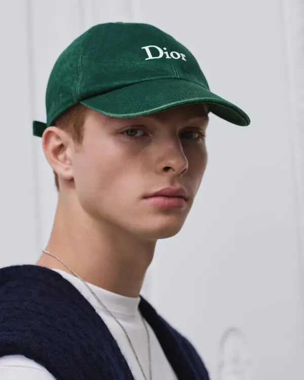 Dior Cap - Green Stonewashed Cotton
