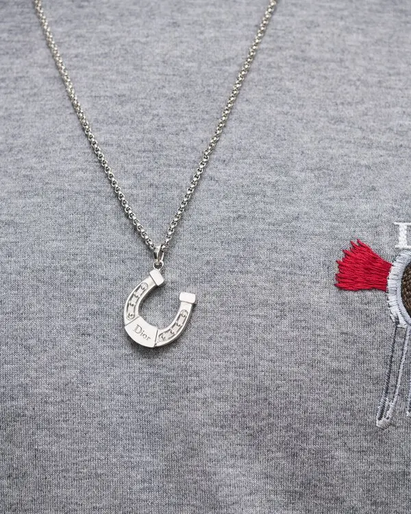 Dior Horseshoe Pendant Necklace