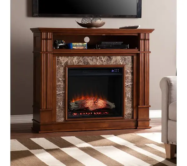 SEI FURNITURE Sei Highgate Media Touch Screen Electric Firepl Ace