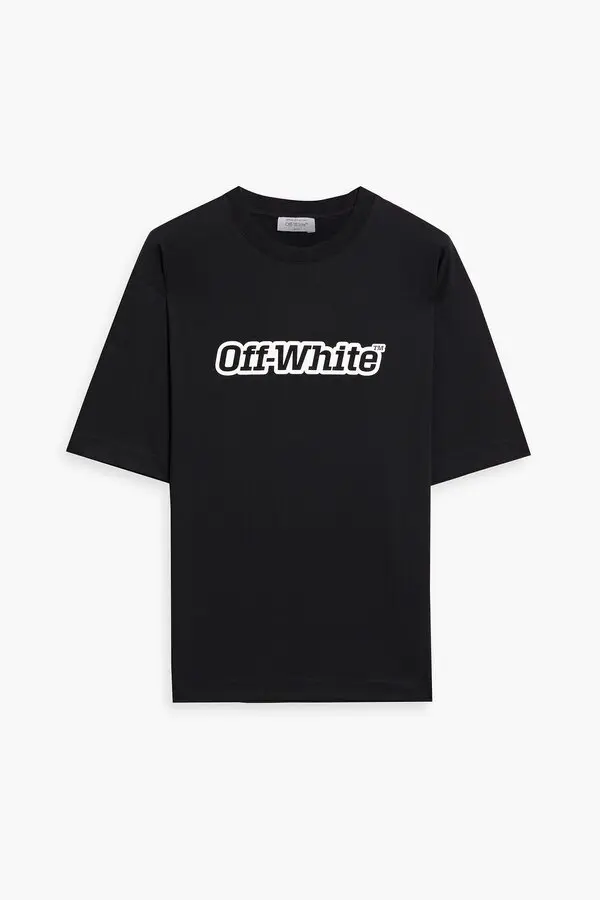 Off-White Printed Cottonjersey Tshirt - Black