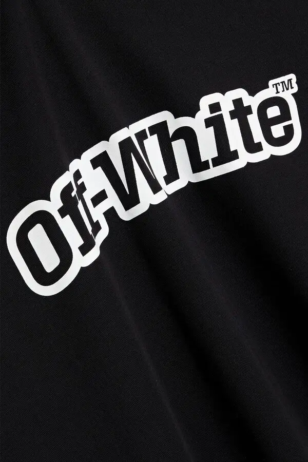 Off-White Printed Cottonjersey Tshirt - Black