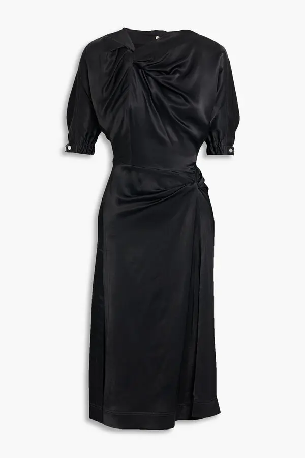 3.1 Phillip Lim Twisted Satin Midi Dress
