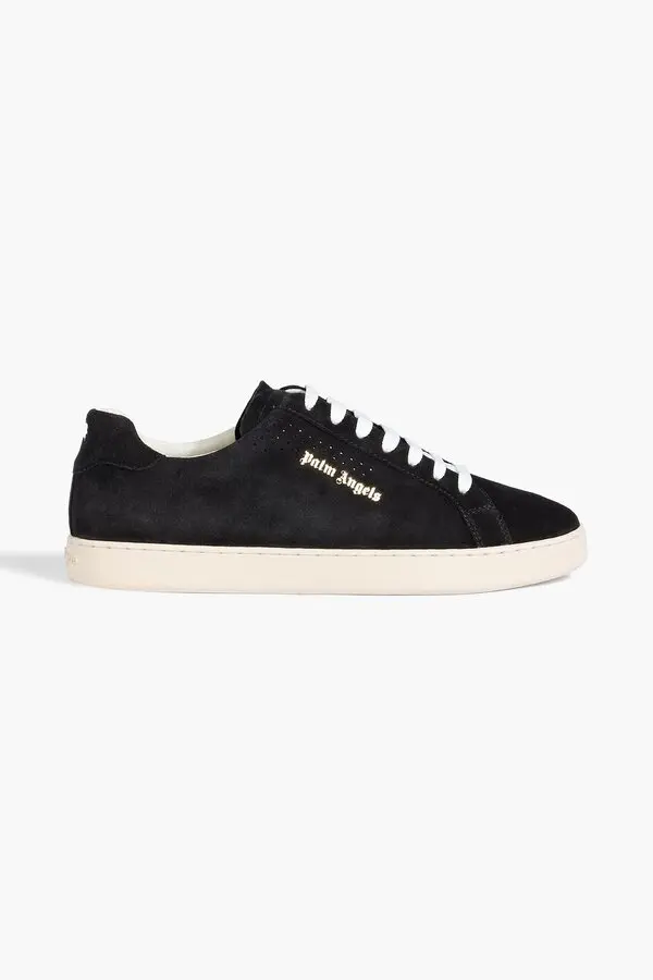 Palm Angels Suede Sneakers - Black