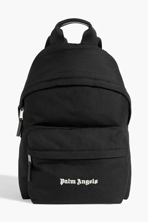 Palm Angels Canvas Backpack - Black