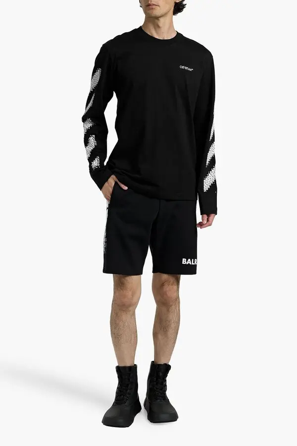 Off-White Printed Cottonjersey Tshirt - Black