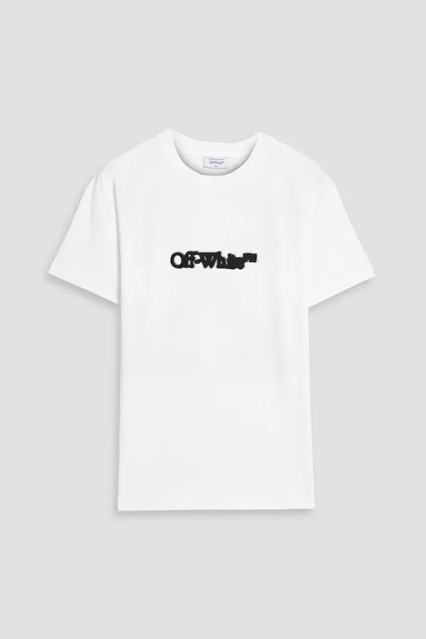 Off-White Printed Cottonjersey Tshirt - White