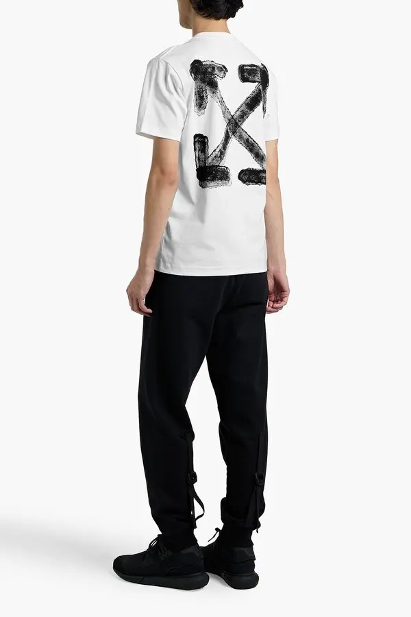 Off-White Printed Cottonjersey Tshirt - White
