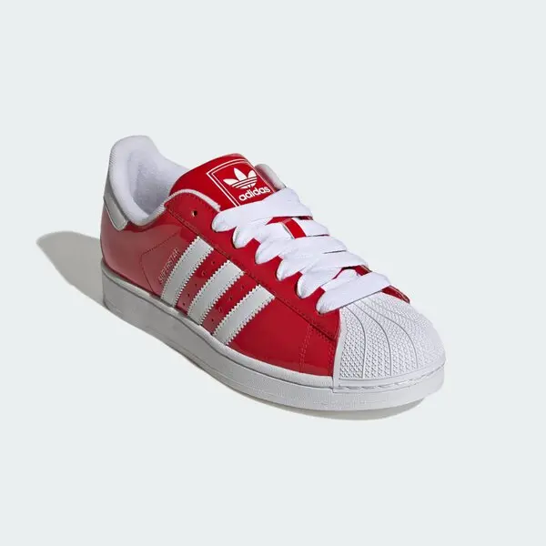 adidas Superstar II Shoes - Unisex - Better Scarlet Red / Cloud White / Better Scarlet - M 6.5 / W 7.5