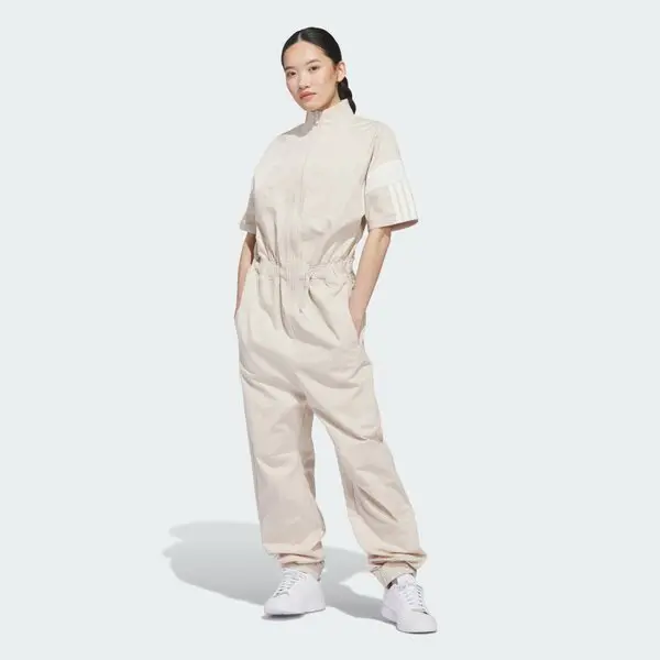 Adidas Tiro Jumpsuit - Crystal Linen / Off White