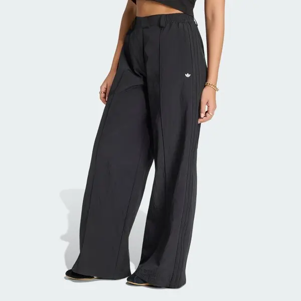 Adidas Firebird Wide Leg Pants - Black
