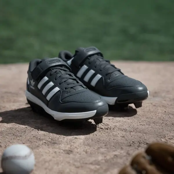 Adidas Forum Tpu Baseball Cleats - Core Black / Cloud White / Core Black
