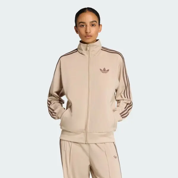 Adidas Firebird Track Top Loose - Stone Khaki / Earth Strata