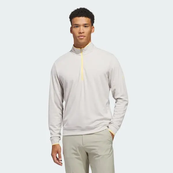 Adidas Lightweight Half-zip Top - Beige