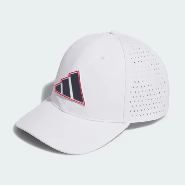 Adidas Hydrophobic Tour Cap - White / Collegiate Navy / Red