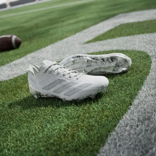 Adidas Adizero Electric Ii Smu Football Cleats - Cloud White / Silver Metallic / Cloud White