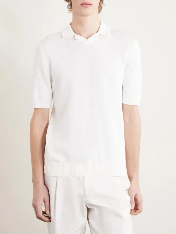 Eleventy Cotton Polo Shirt - White