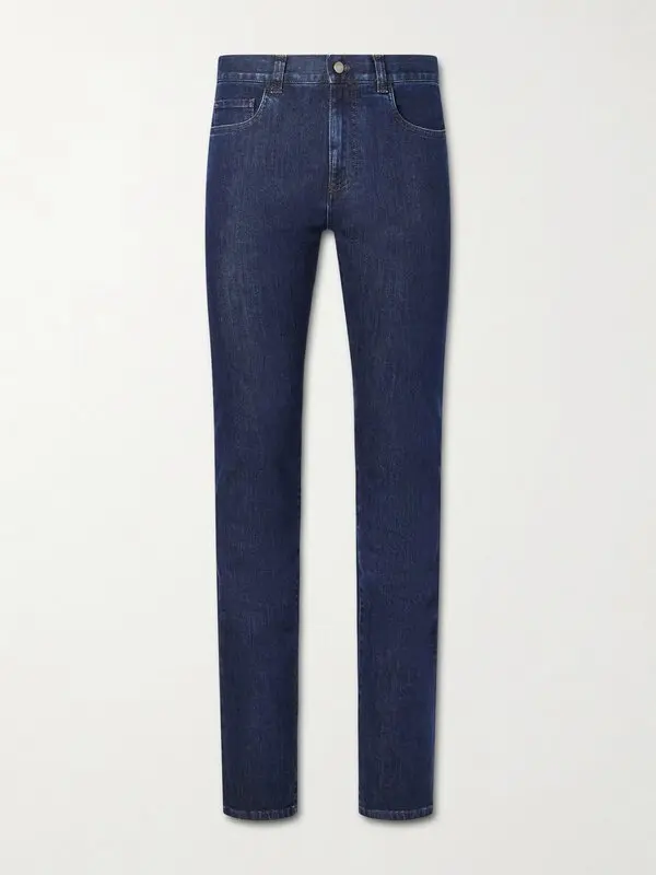 Canali Slim-fit Jeans - Blue