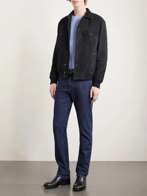 Canali Slim-fit Jeans - Blue